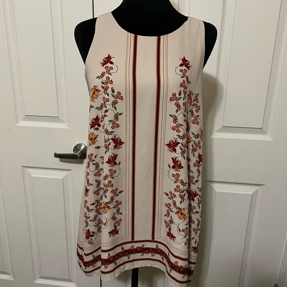 Sophie Max | Tops | Sophie Max Elegant Cream Tunic With Floral Embroidery | Poshmark